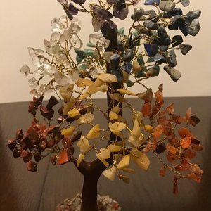 Art | Seven Chakra Chips Tree Seven Chakra Natural Healing Gemstone 30 ...